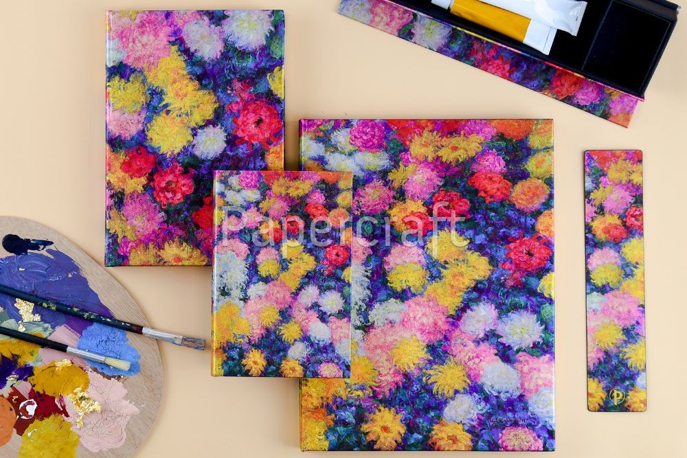 Sešit Paperblanks Monet’s Chrysanthemums A4 tečkovaný CBD6270 ...