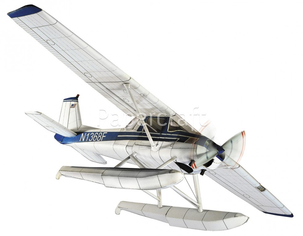 Papírové modely/ vystřihovánka Letadlo Cessna 150 (631) | Papercraft.cz