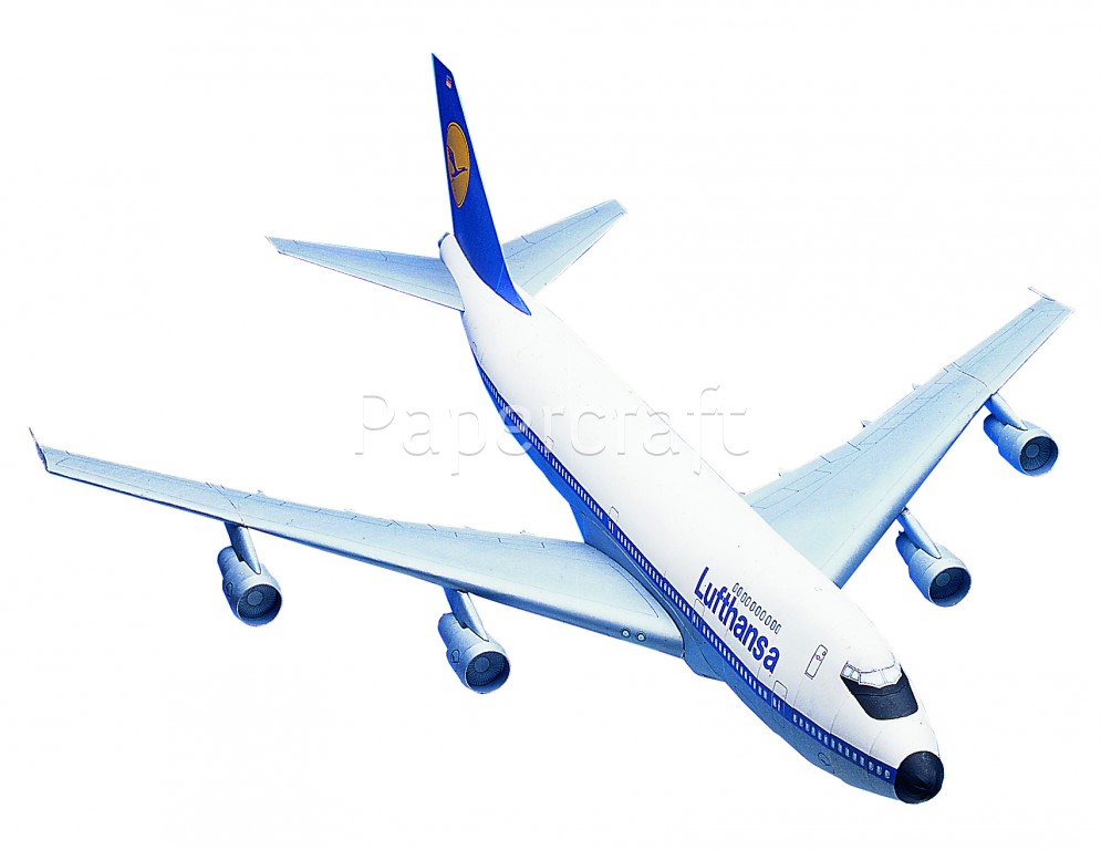 Papírové modely/ vystřihovánka Lufthansa Boeing 747 "Jumbo Jet ...